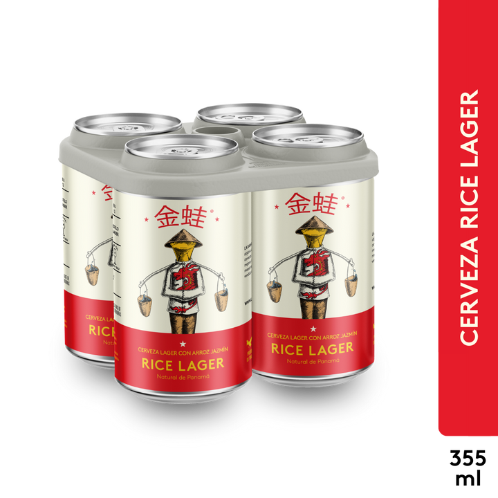 Cerveza Rice Lager Lata - 355ml - La Rana Dorada