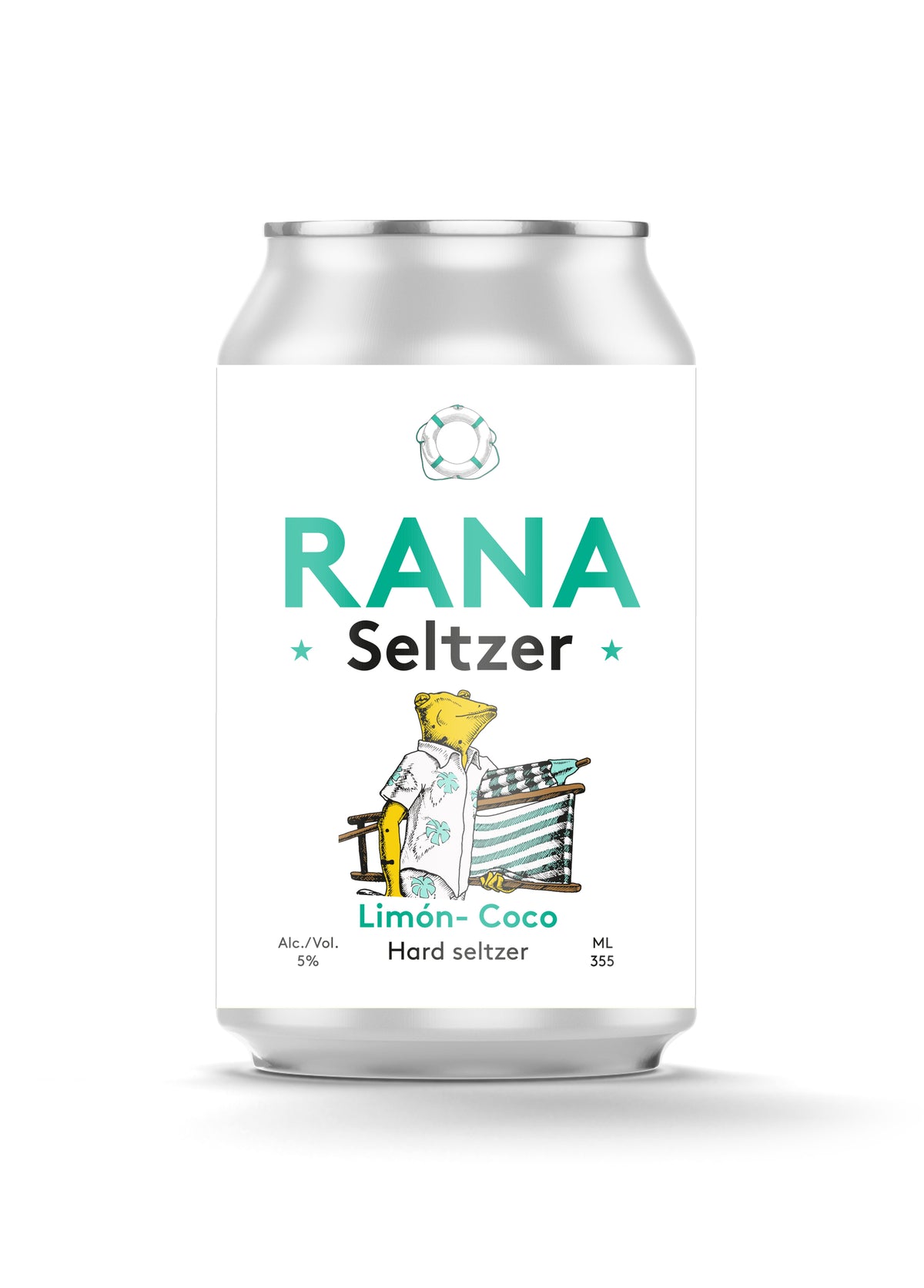 Hard Seltzer Limón Coco - La Rana Dorada